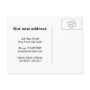 Cute new address typography postcards | Zazzle