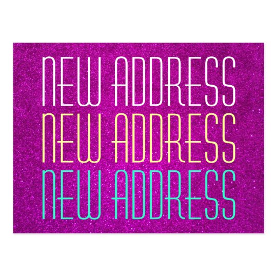 Cute new address typography postcards | Zazzle.com