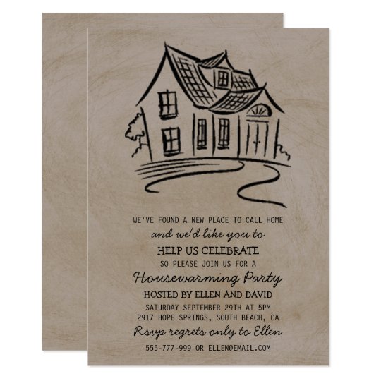 Cute New Home Housewarming Invitations | Zazzle.com