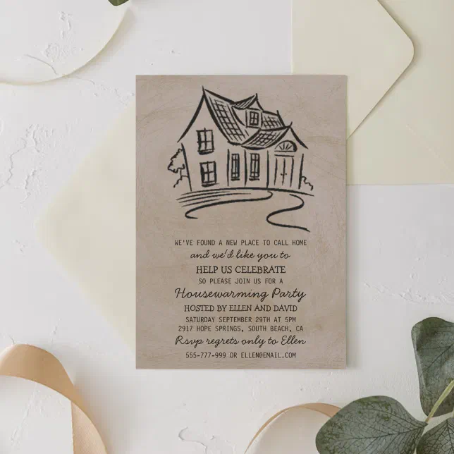 Cute New Home Housewarming Invitations | Zazzle