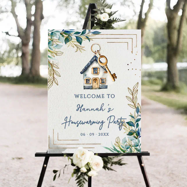 Cute New Home Housewarming Party Welcome Sign | Zazzle