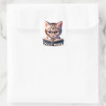 Cute 'Nice Work' Kitten Multi Subject Sticker | Zazzle