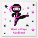Cute Ninja Girl Birthday Party Yard Sign | Zazzle