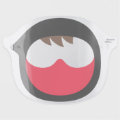 Cute Ninja with Red Mask Face Shield | Zazzle
