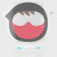 Cute Ninja with Red Mask Face Shield | Zazzle