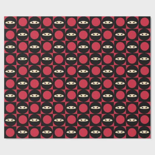 Cute Ninja Wrapping Paper | Zazzle