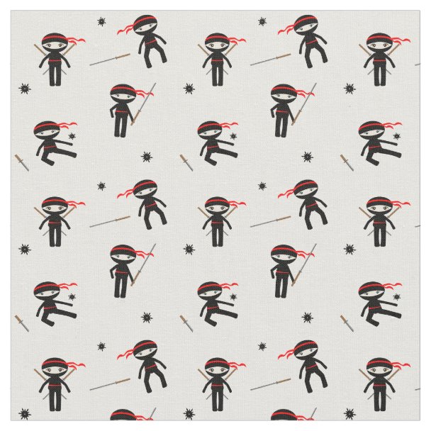 Ninja Fabric | Zazzle