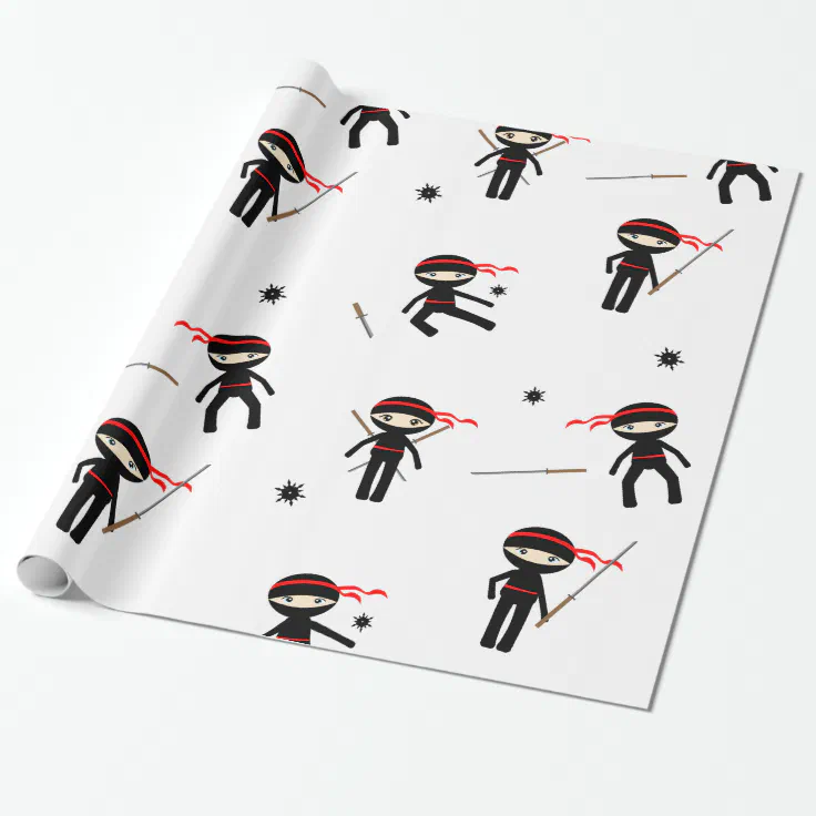 Cute Ninjas Wrapping Paper | Zazzle