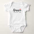 Cute Nonnie Loves Me Baby Bodysuit | Zazzle