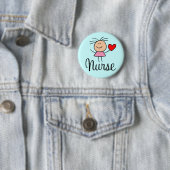 Cute Nurse Button | Zazzle