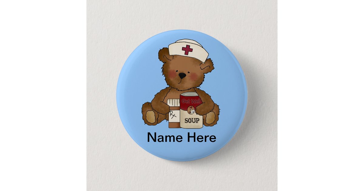 Cute Nurse Button | Zazzle