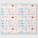 Cute Nurse EKG Pattern Heart Cardiogram Surgeon Wrapping Paper | Zazzle
