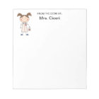 Cute Nurse Notepad | Zazzle