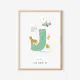 Cute Nursery Personalized Alphabet Letter J Poster | Zazzle