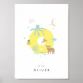Cute Nursery Personalized Alphabet Letter O Poster | Zazzle