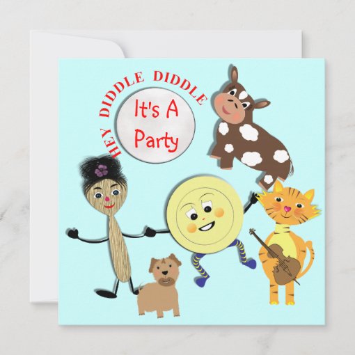 Cute Nursery Rhyme Themed Party Invitation | Zazzle