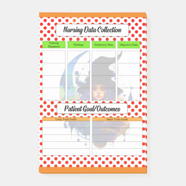 Cute Nursing Data Collection Template Post-it Notes | Zazzle