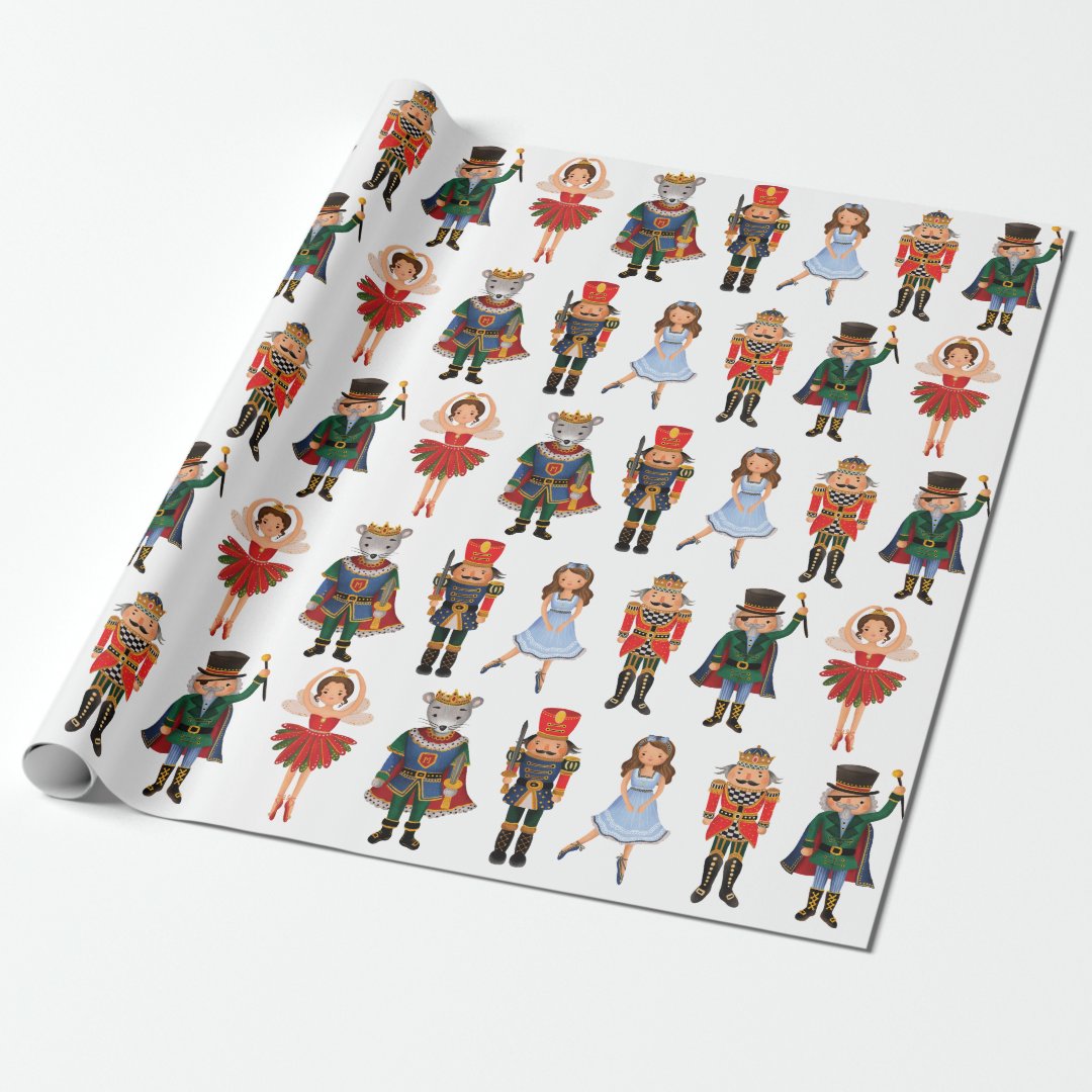 Cute Nutcracker Winter Holiday Christmas Party Wrapping Paper | Zazzle