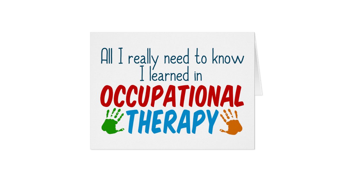 Cute Occupational Therapist Thank You Card | Zazzle