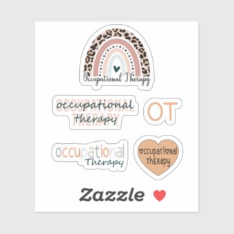 Cute Occupational Therapy OT Pack Sticker | Zazzle