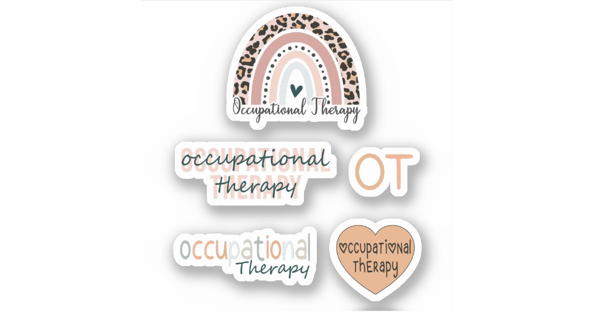 Cute Occupational Therapy OT Pack Sticker | Zazzle