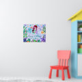 Cute Ocean Animals Mermaid Theme Happy Birthday Poster | Zazzle