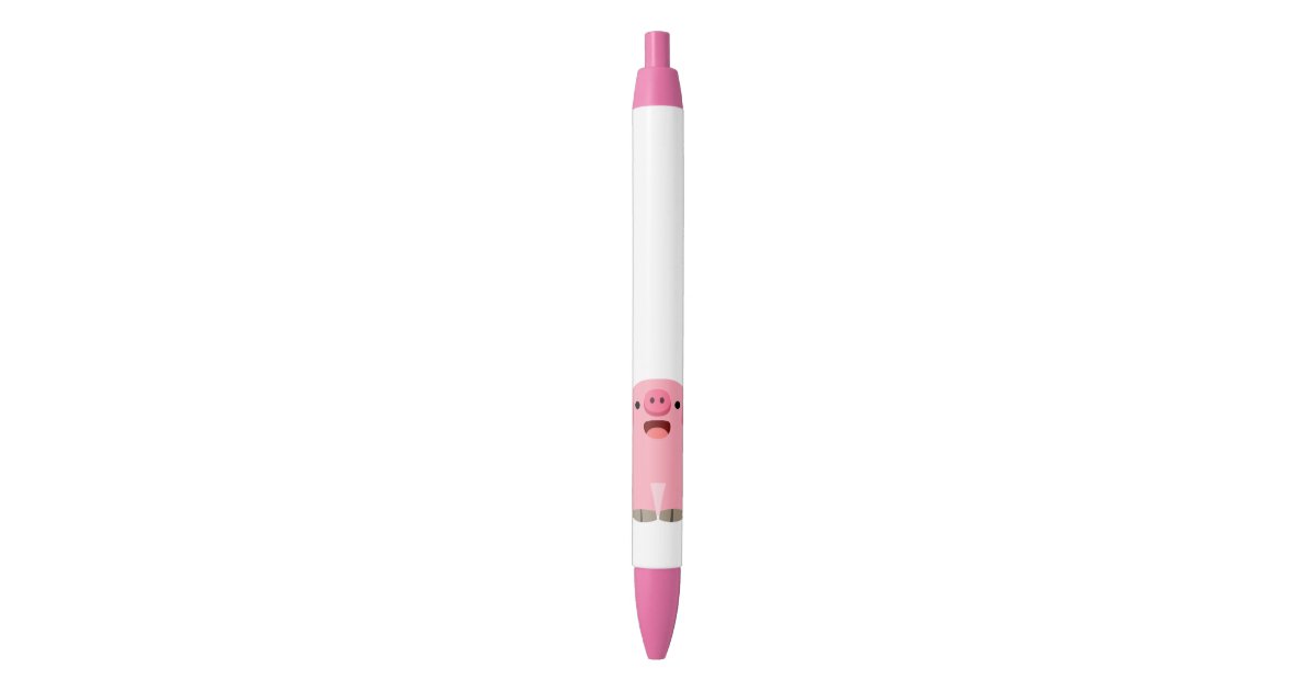 Cute Oinking Cartoon Pig Pen | Zazzle