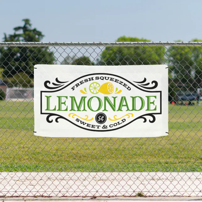 Cute old Fashion lemonade banner party | Zazzle