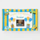 Cute Orange and Blue Happy Birthday Personalized Banner | Zazzle