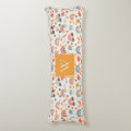 Cute Orange Blue Spring Rainbow Clouds Pattern Body Pillow | Zazzle