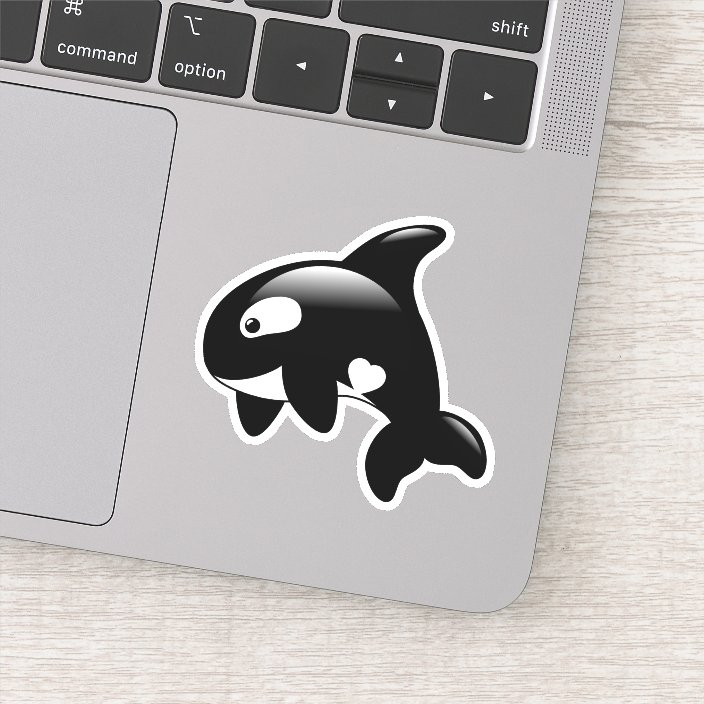 Cute Orca Whale Sticker | Zazzle.com