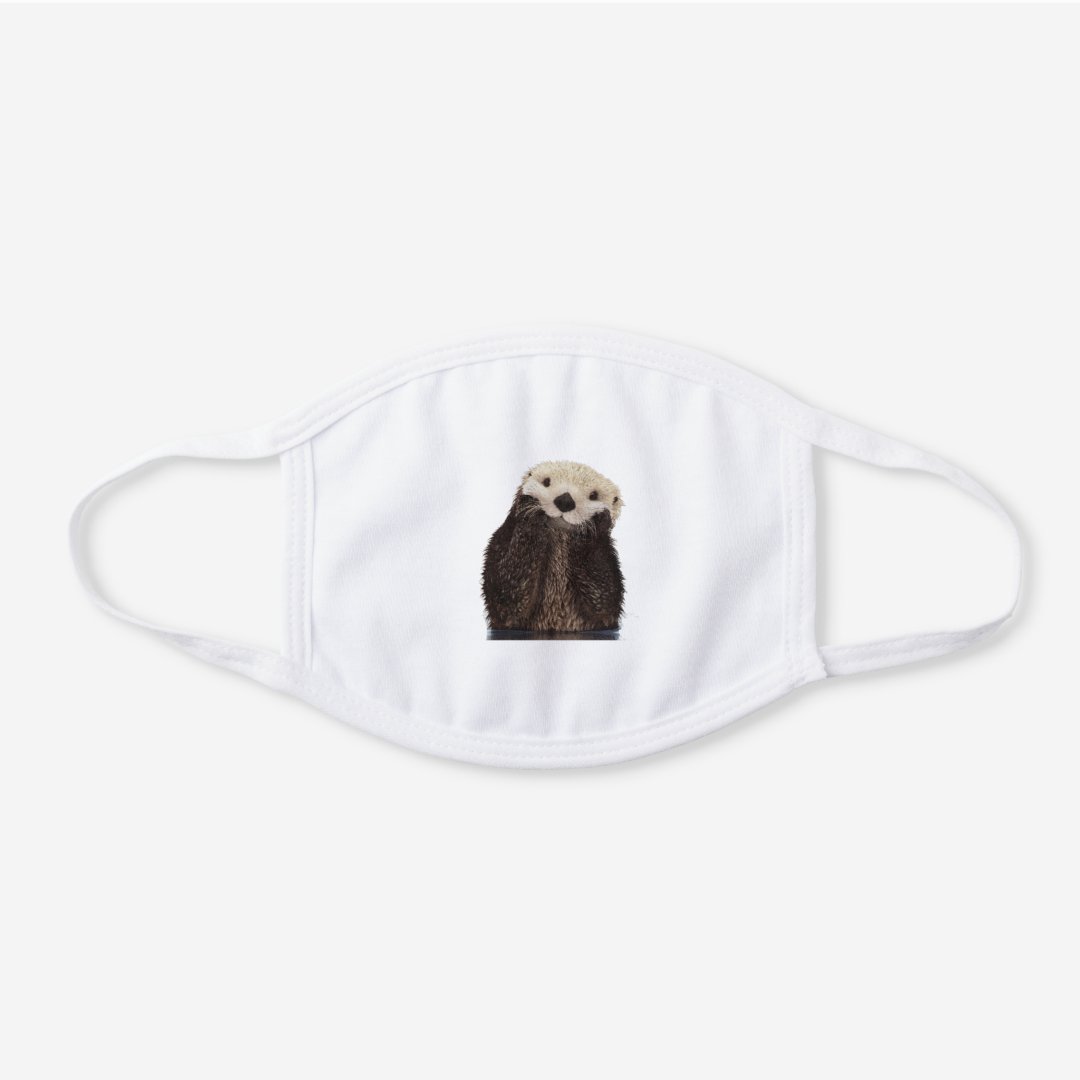 Cute Otter Adorable Animal Cloth Face Mask A face | Zazzle
