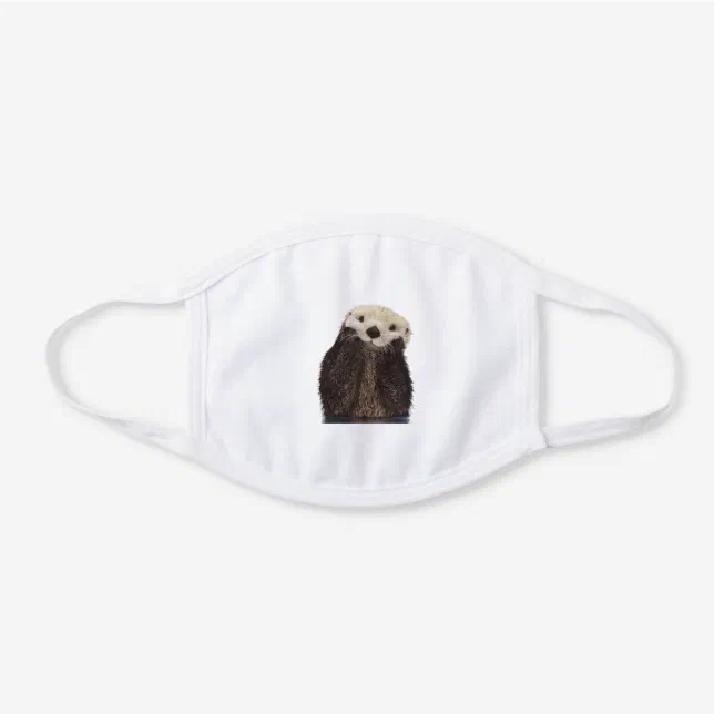 Cute Otter Adorable Animal Cloth Face Mask A face | Zazzle