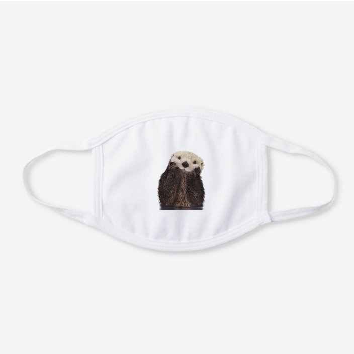 Cute Otter Adorable Animal Cloth Face Mask A face | Zazzle.com