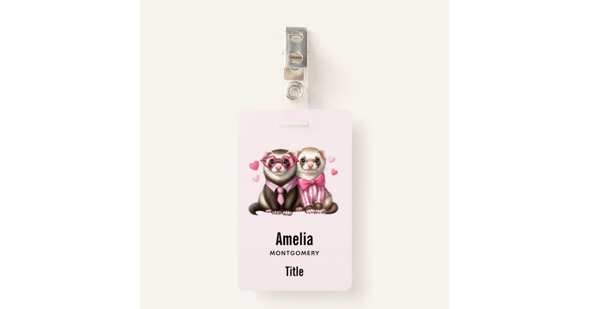 Cute Otter Couple in Love Badge | Zazzle