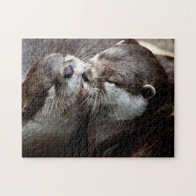 Cute Otter Couple, Jigsaw Puzzle | Zazzle
