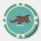 Cute otter diving cartoon illustration poker chips | Zazzle