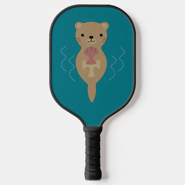 Cute Otter Pickleball Paddle | Zazzle