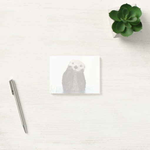 Cute Otter Wildlife Image Post-it Notes | Zazzle