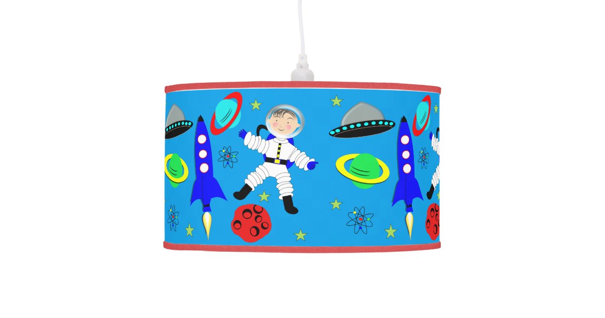Cute Outer Space Themed Ceiling Lamp | Zazzle