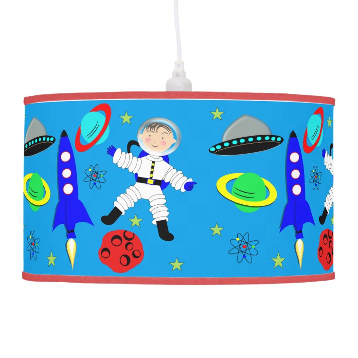 Cute Outer Space Themed Ceiling Lamp | Zazzle