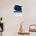 Cute Over the Moon Boy Baby Shower Welcome Poster | Zazzle