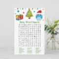 Cute Owl Baby Shower Word Search Game | Zazzle