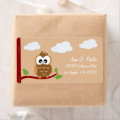 Cute Owl Hoot WooHoo Label | Zazzle