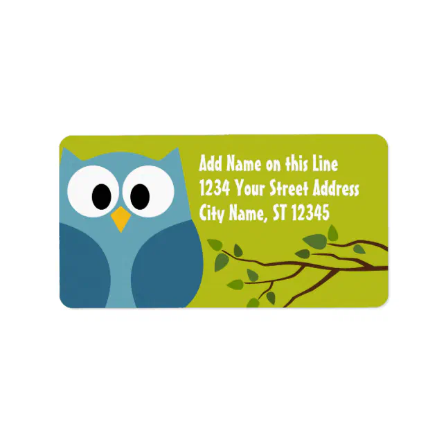 Cute Owl - Return Address Labels | Zazzle
