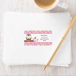 Cute Owl Return Address Labels | Zazzle