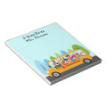 Cute Owl School Bus Driver Notepad | Zazzle