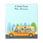 Cute Owl School Bus Driver Notepad | Zazzle