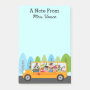 Cute Owl School Bus Driver Teacher Post-it Notes | Zazzle