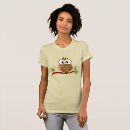 Cute Owl T-Shirt | Zazzle